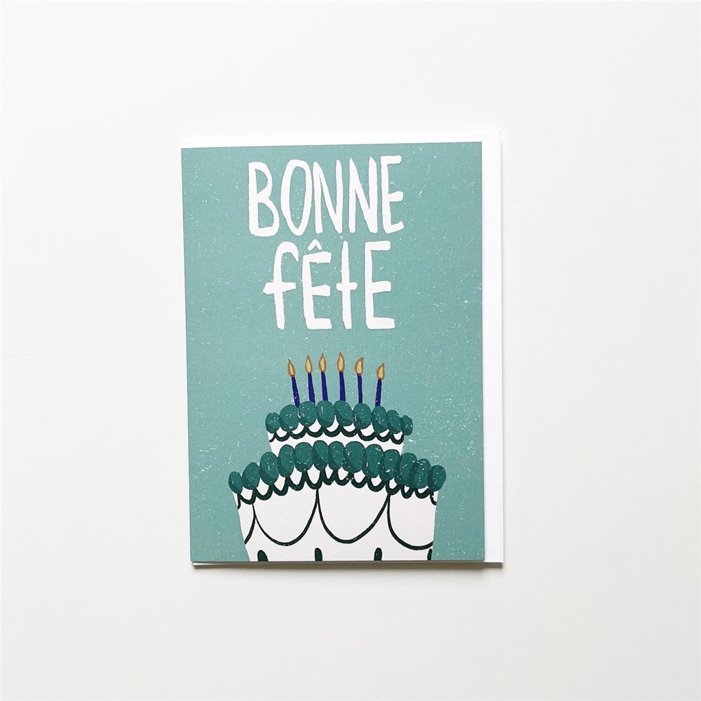 Carte Bonne fête - gâteau | Buk & Nola
