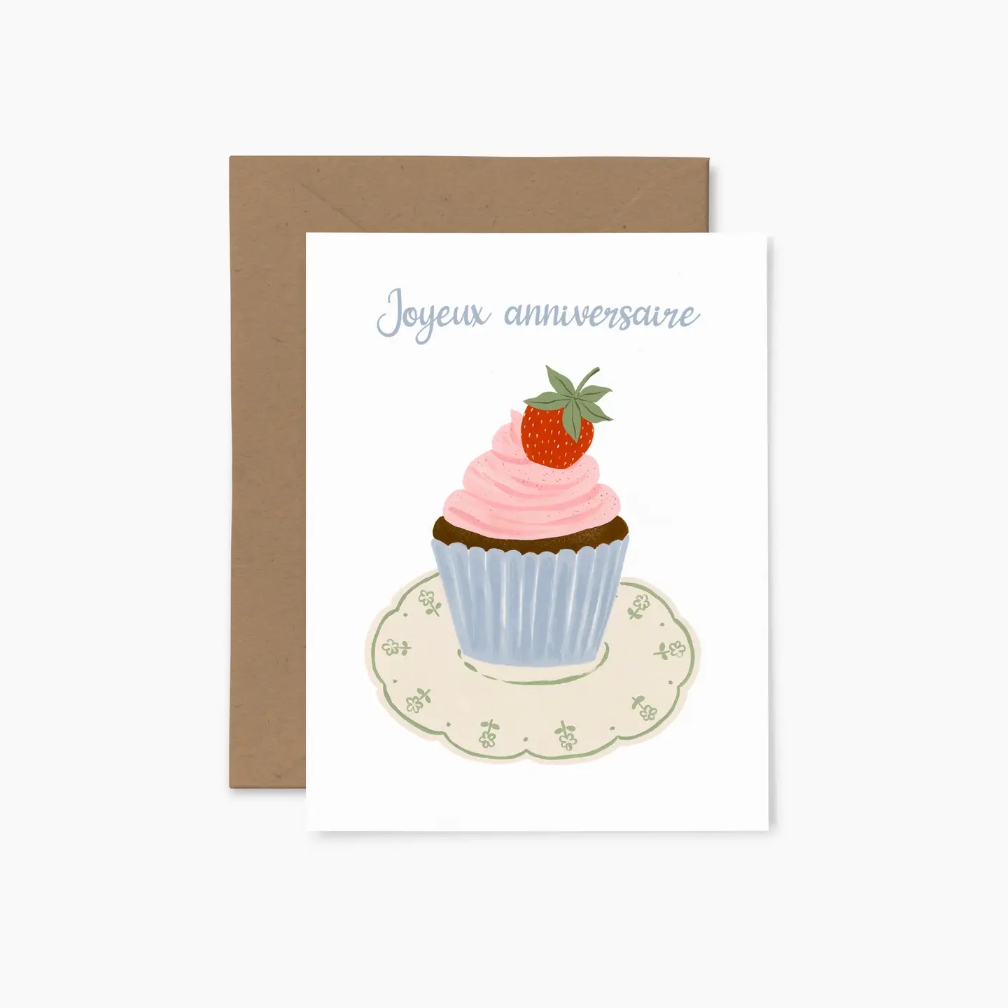 Carte - Cupcake Vintage Joyeux anniversaire | Buk & Nola