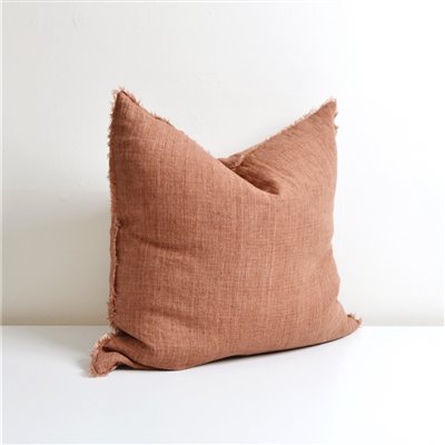 Coussin géant en lin rose Indaba | Buk & Nola