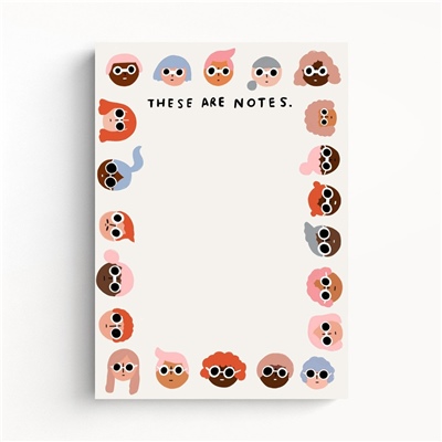 Faces notepad | Buk & Nola