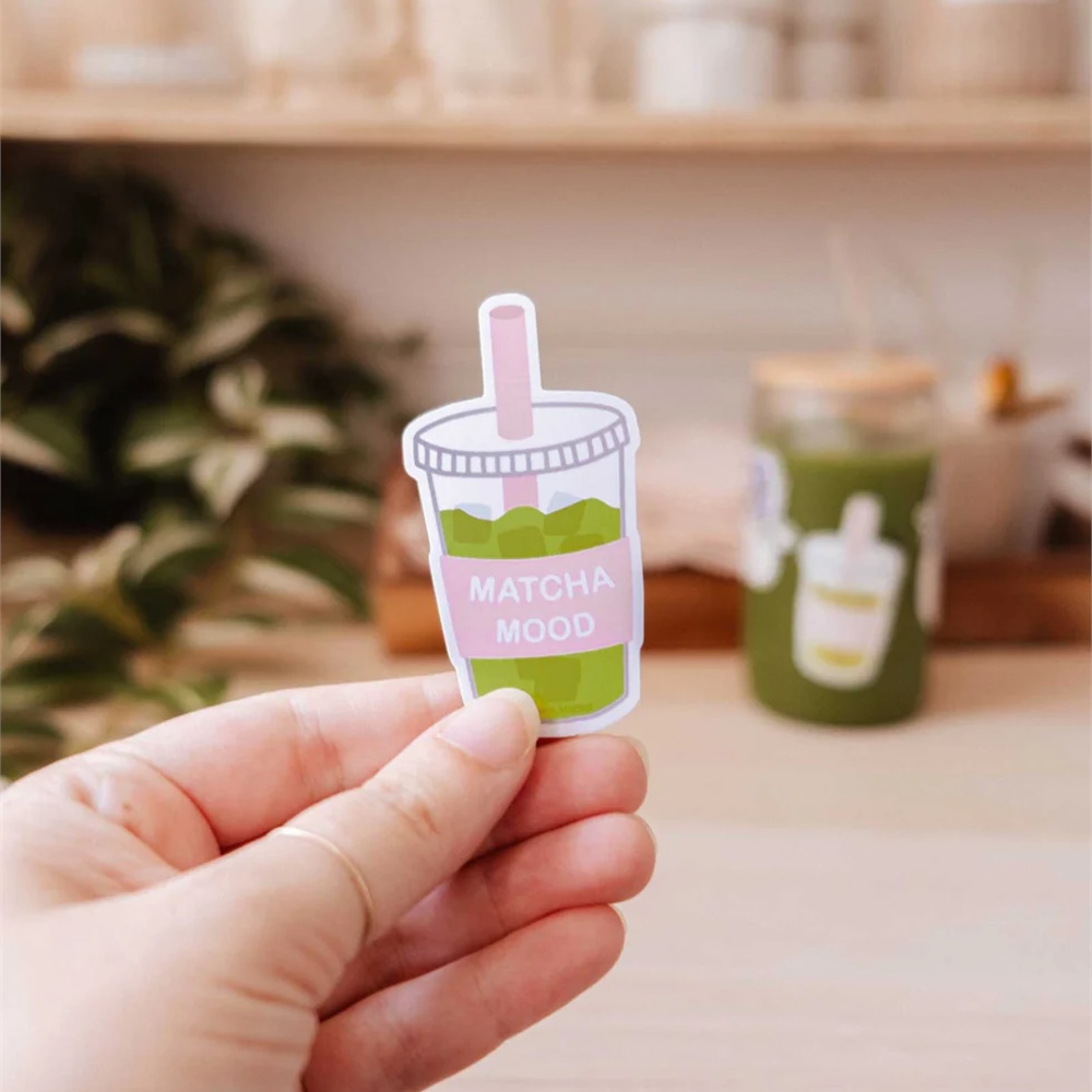 Matcha Mood - Vinyl Sticker | Buk & Nola