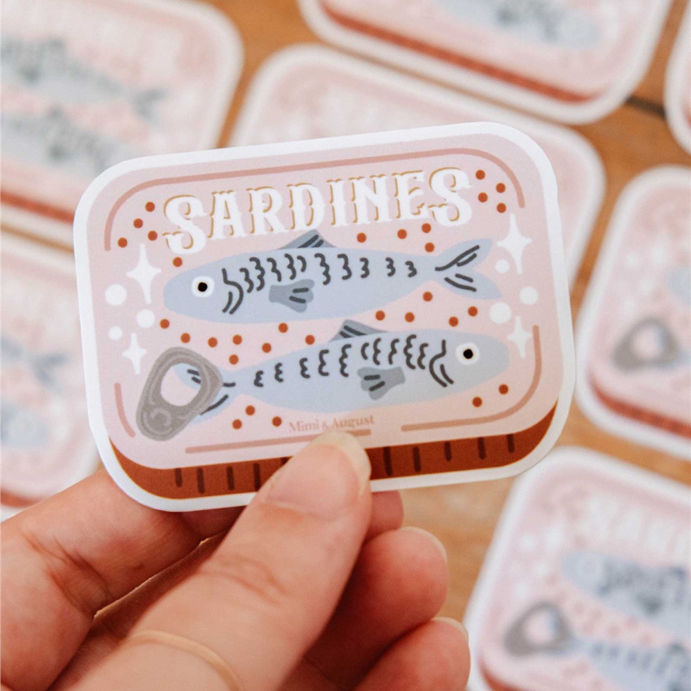 Sardines - Vinyl Sticker | Buk & Nola