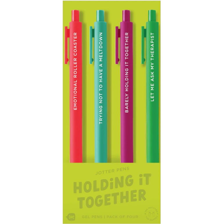 Set of 4 pens - Holding it together | Buk & Nola